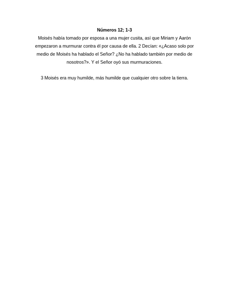 Números 12 | PDF