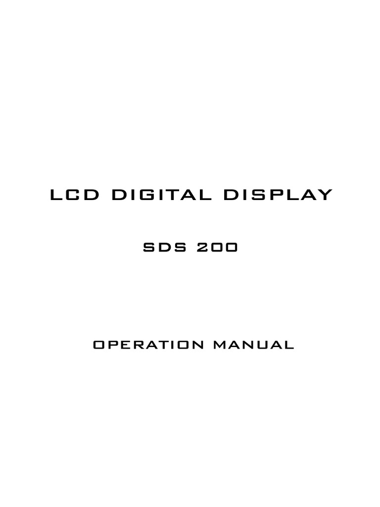 SINO SDS 200 Instruction Book-En | PDF | Cartesian Coordinate System ...