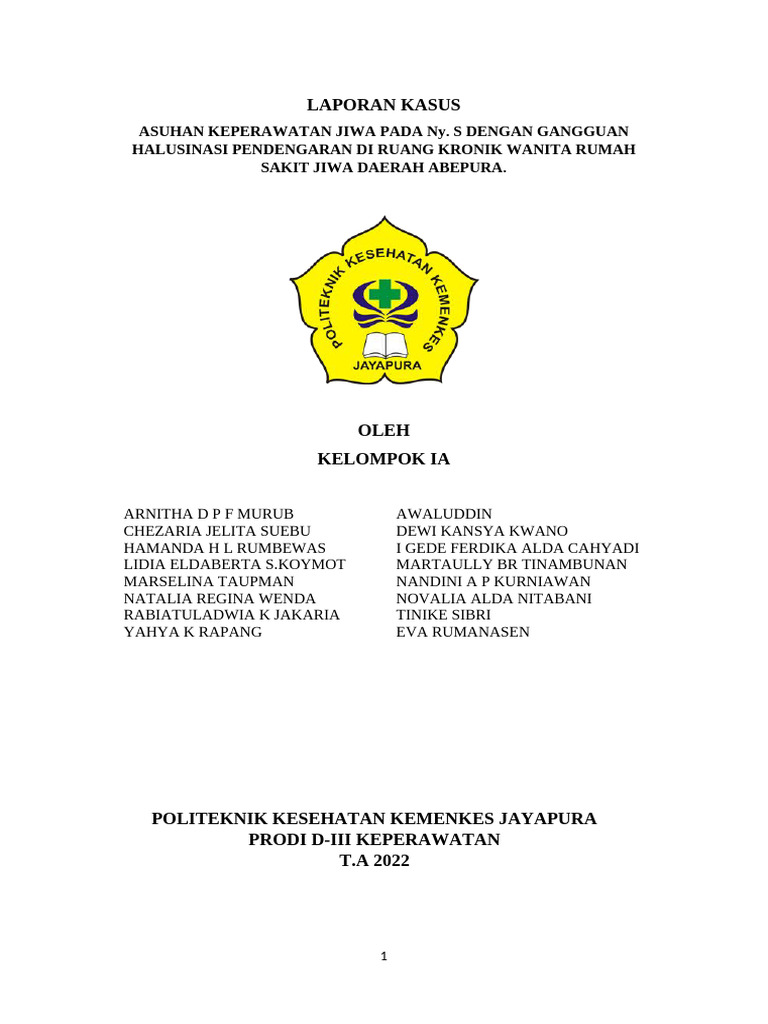 Laporan Kasus Klmpok 1 Fix | PDF