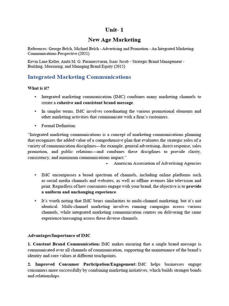 Unit - 1 NAM | PDF | Sales | Direct Marketing