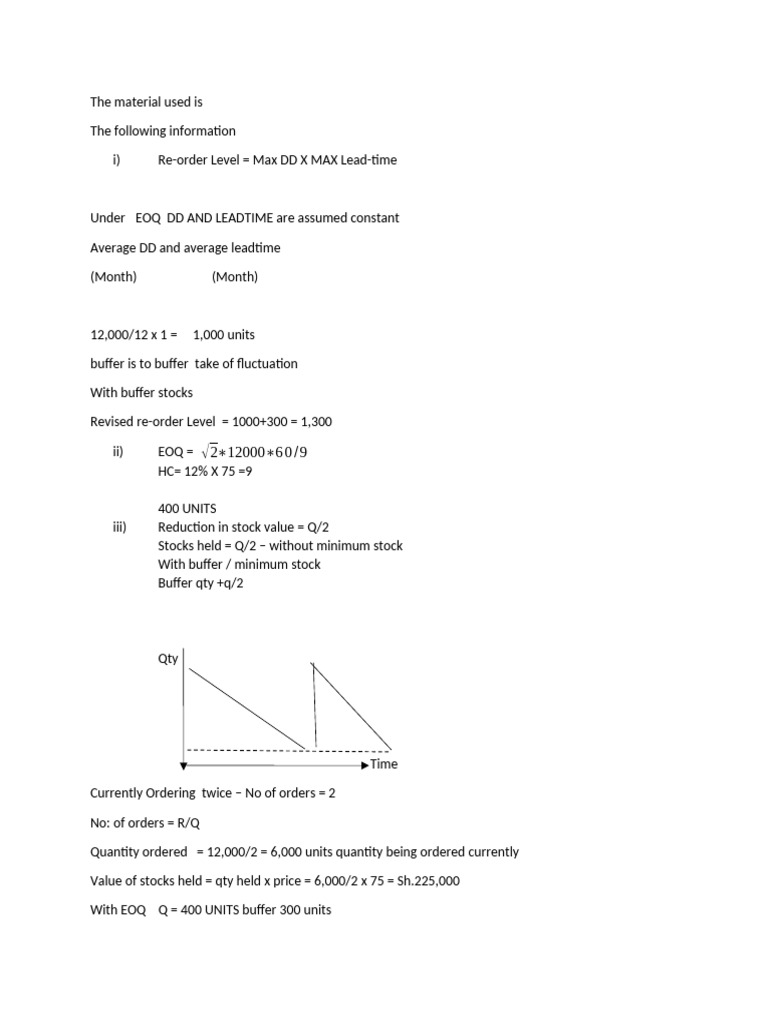 EOQ | PDF