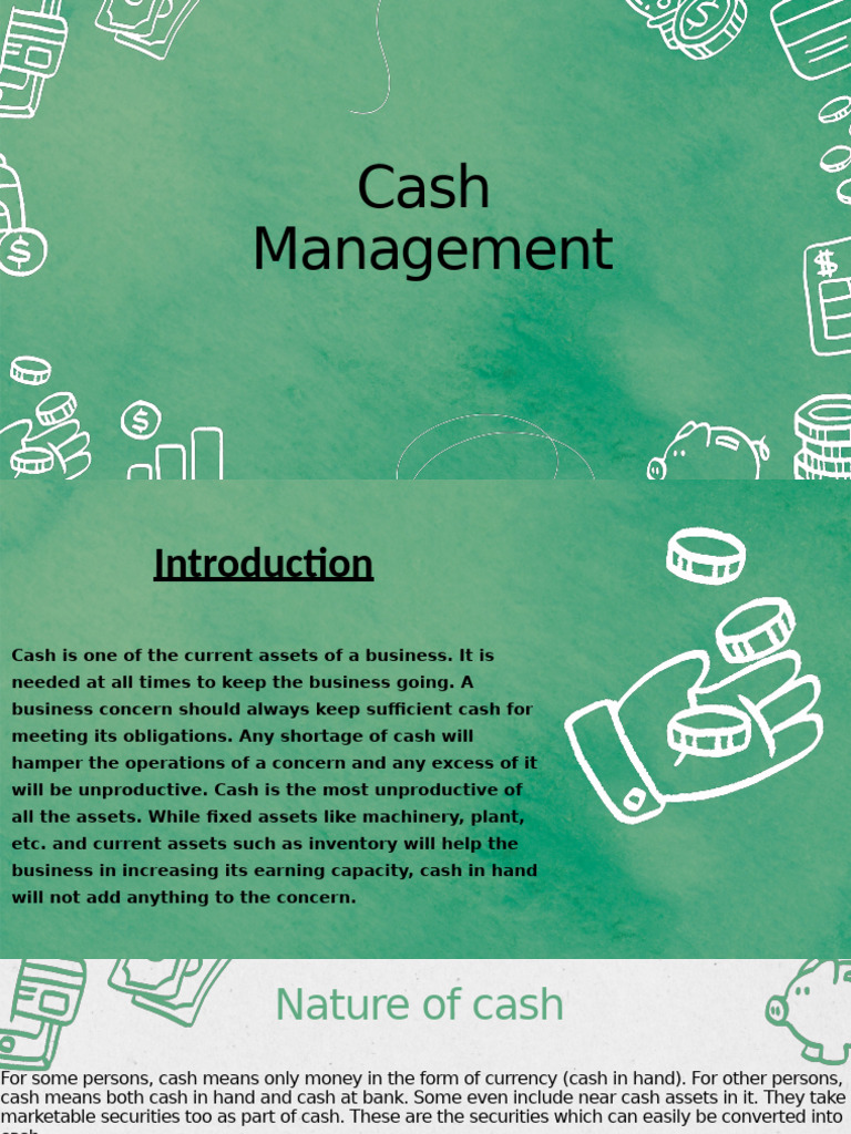 Cash Management | PDF | Securities (Finance) | Money Market Fund