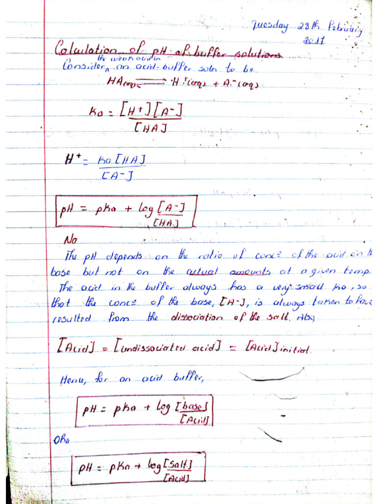 Buffer Solution | PDF