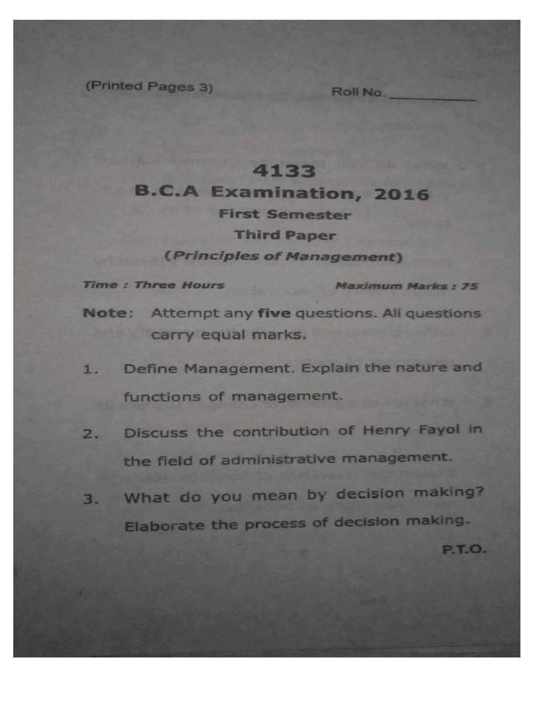 2016 Bca Management | PDF