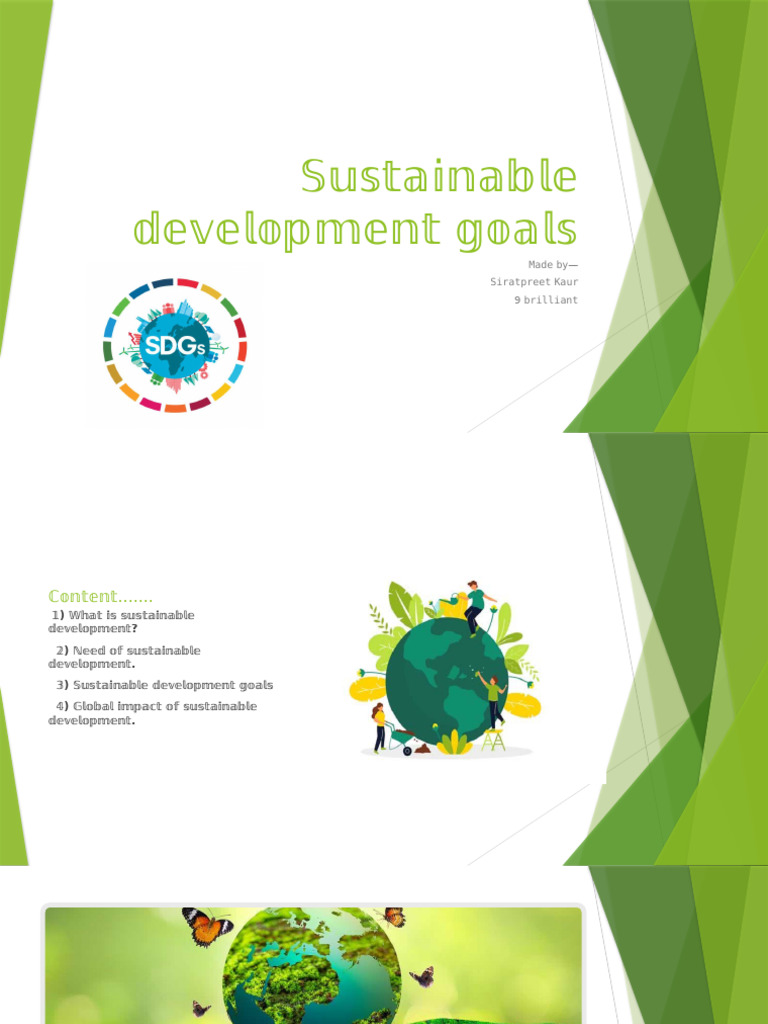 Sustainable development Goals | PDF | Sustainability | Sustainable ...