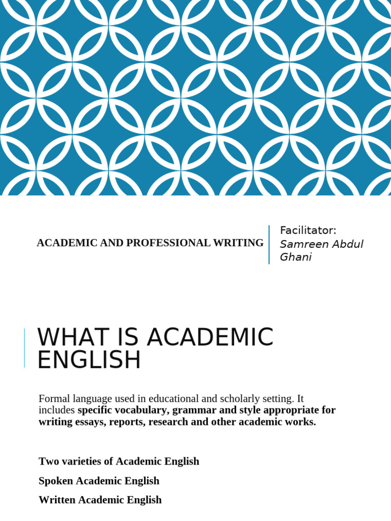 Academic and Professional Writing | PDF