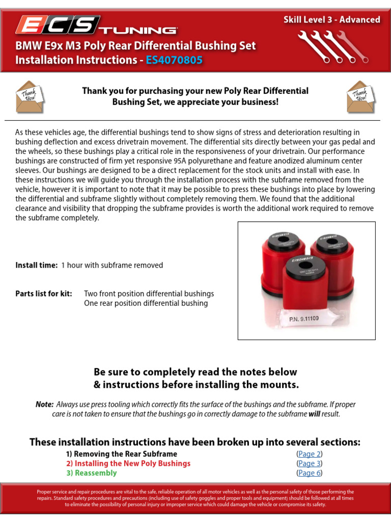 PDF_26711_BMW_E9x_M3_Poly_Rear_Differential_Bushing_Set_Installation ...