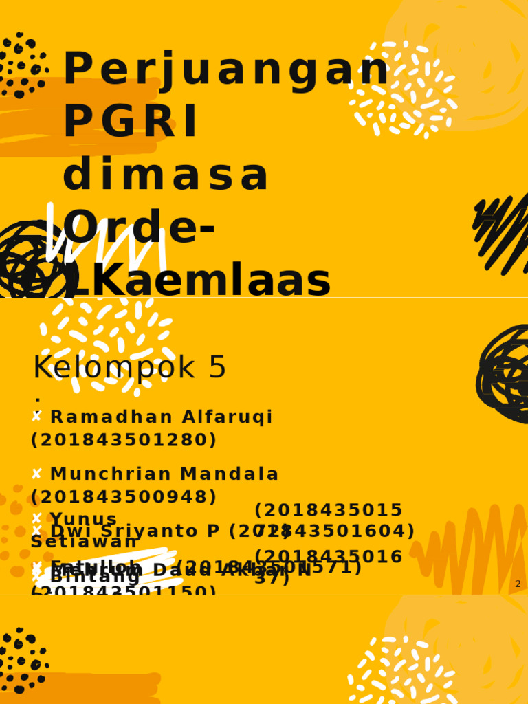 Sejarah PGRI Dimasa Orde Lama | PDF