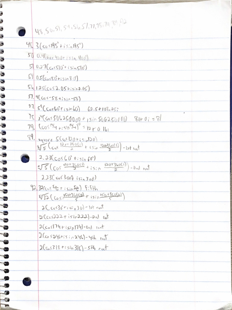 Trigonometry Homework | PDF