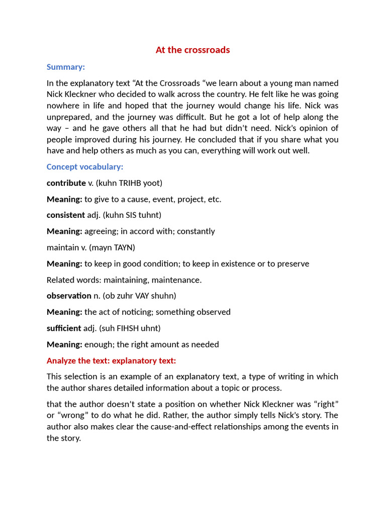 At the crossroads | PDF | Cognitive Science | Cognition