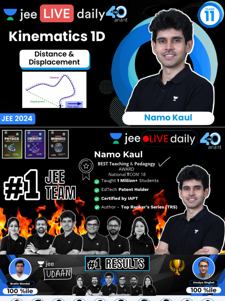 Kinematics(1D) 1 | PDF | Speed | Velocity