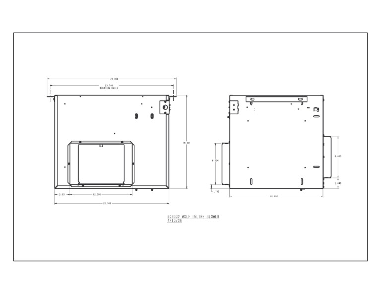 Inline Blower Dim - Part Number 808332 | PDF