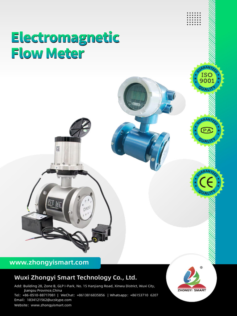 Smart Electromagnetic Flow Meter Guide | PDF | Flow Measurement | Materials