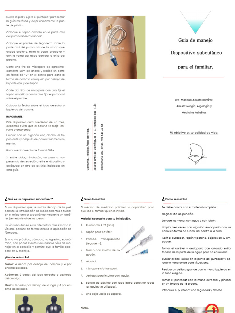 Cateter Subcutaneo Mar | PDF | Medicina CLINICA