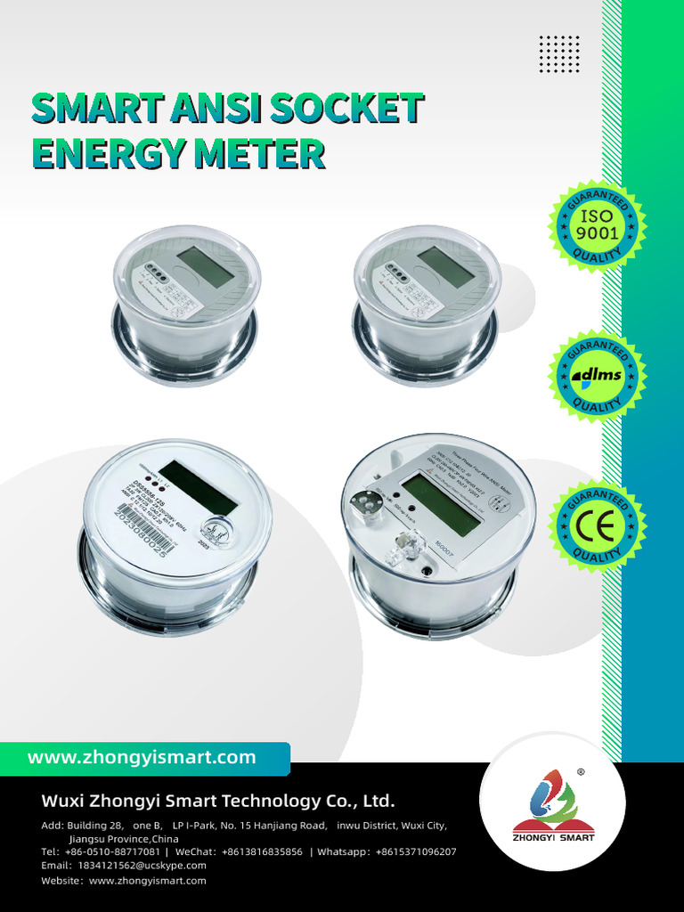 11.ANSI Smart Socket Energy Meter | PDF | Electronics | Electricity