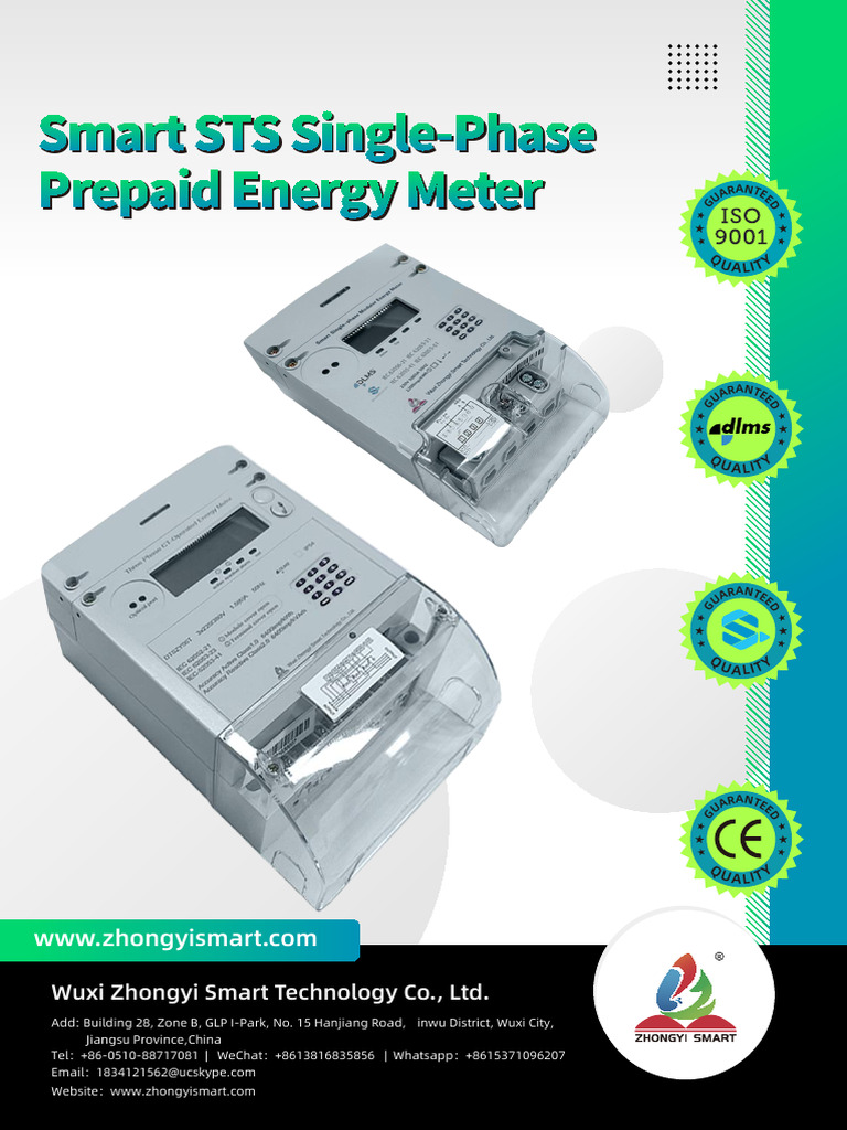 12.Smart STS Prepaid Energy Meter | PDF | Telecommunications | Electric ...
