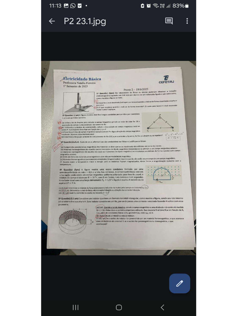 Gabarito Prova P2 Periodo Retrasado | PDF