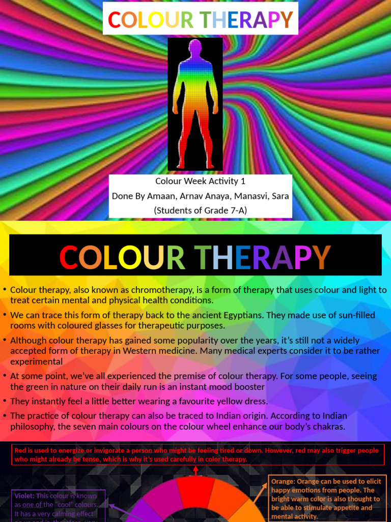 Colour Therapy | PDF | Color | Psychological Concepts