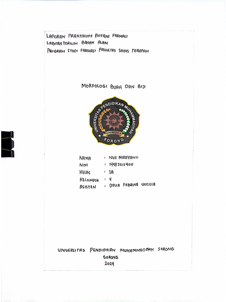 Laprak 6 Botani Nur Mirayanti | PDF Laprak 6 Botani Nur Mirayanti | PDF