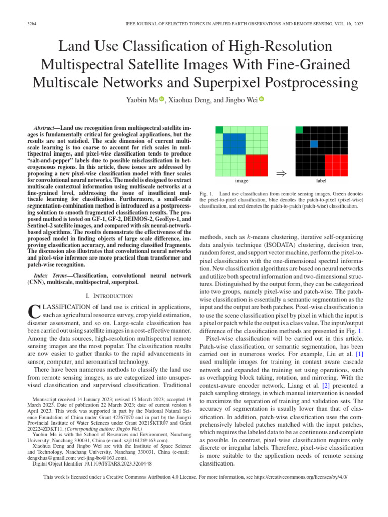 Land Use Classification of High-Resolution Multispectral Satellite Images With Fine-Grained ...