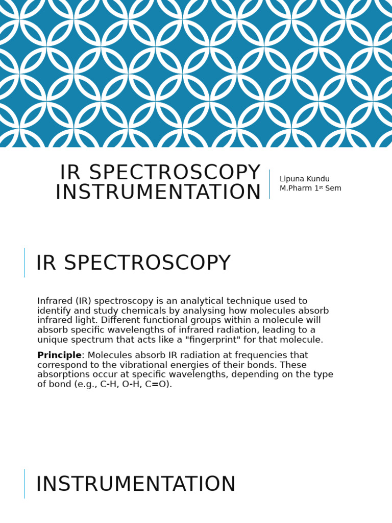 IR Spectroscopy Instrumentation | PDF | Infrared Spectroscopy | Infrared
