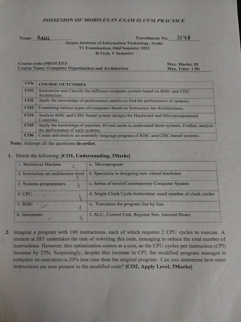 5th Sem Cse Pyq | PDF