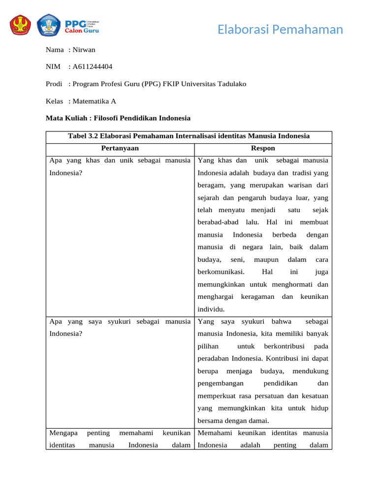 Topik 3 - Elaborasi Pemahaman | PDF