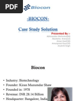 Biocon: Launching A New Cancer Drug in India | PDF