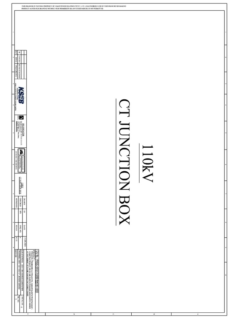 Marked-2 110kv CT Junction Box 15.09.2024 Rev-00 | PDF