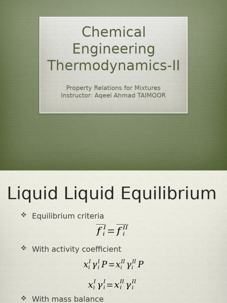 13. Phase Equilibria in Fluid Mixtures | PDF | Branches Of ...