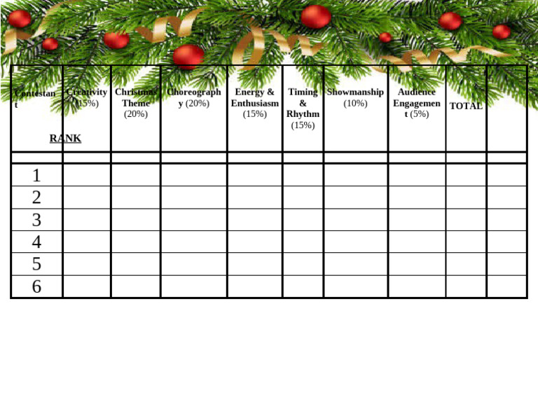 Judge Criteria | PDF