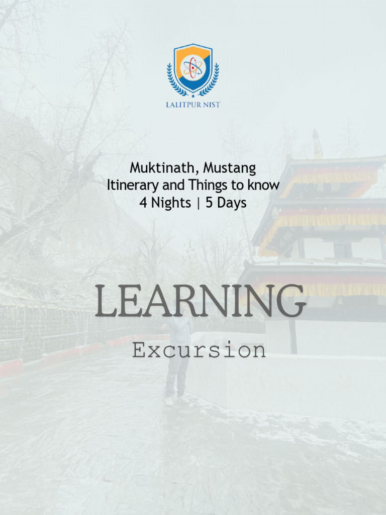 Tour - 4N5D Mustang | PDF | Lunch | Meal