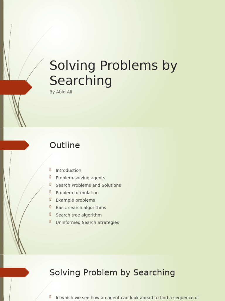 Lec01 & 02 (Week4) - IT 314 - Artificial Intelligence | PDF | Algorithms | Theoretical Computer ...