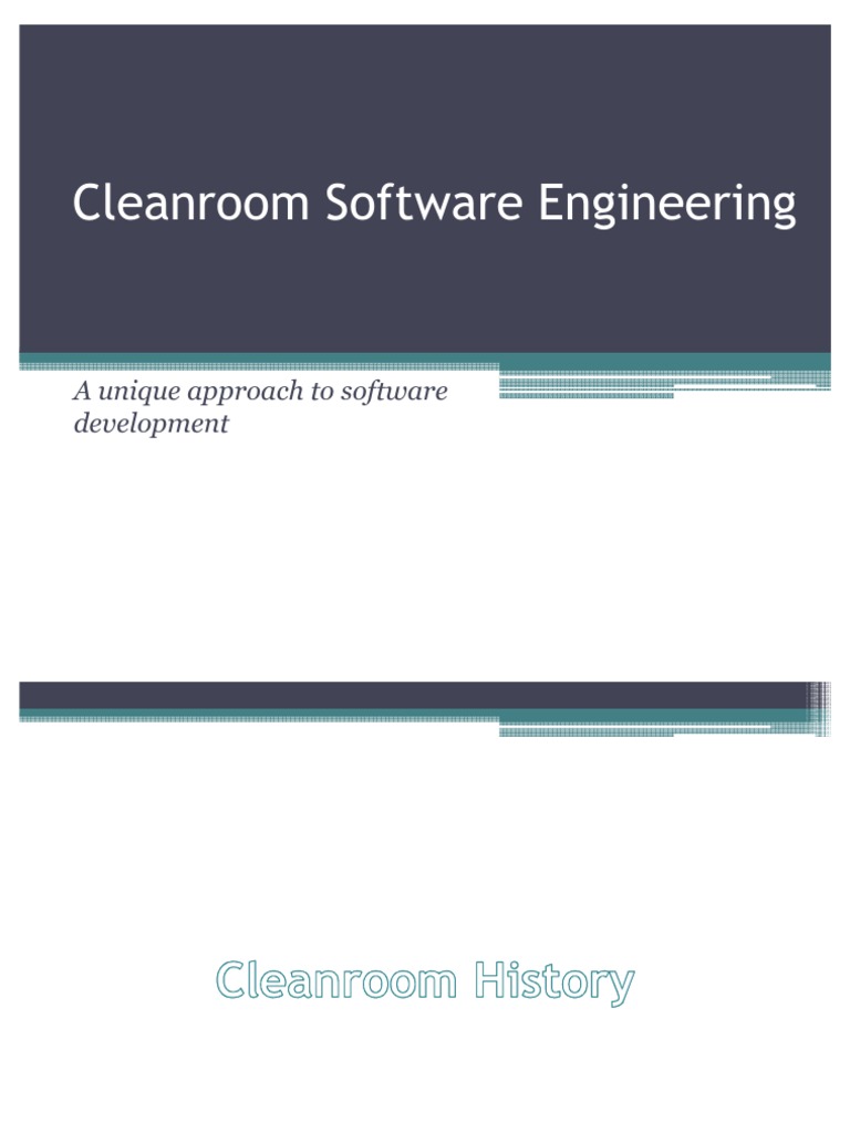 Clean Room Software Engineering | PDF | Formal Verification | Software ...