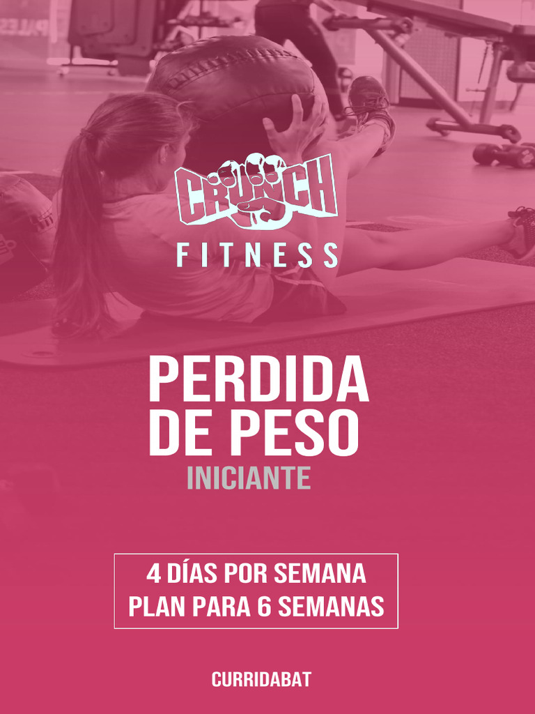 Plan Perdida de Peso Iniciante - Curridabat | PDF