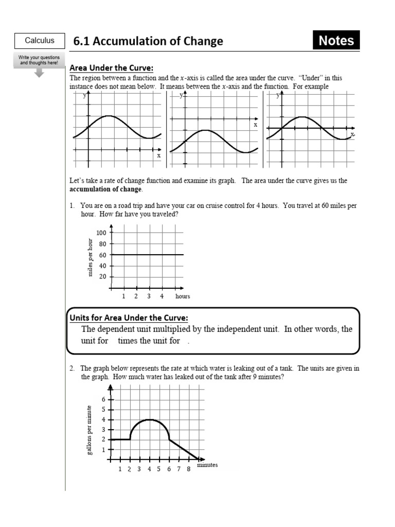 Accumulation of Change in Calculus | PDF | Integral | Interval ...