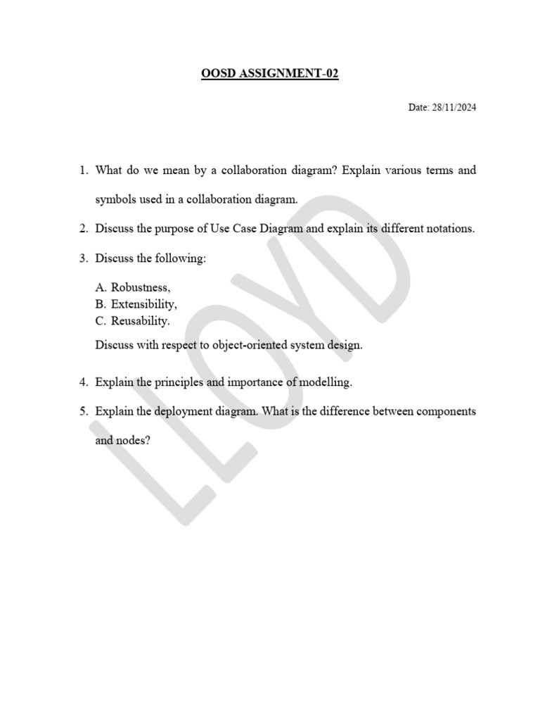 Oosd Assignment 02 | PDF