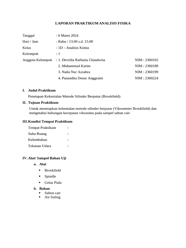 LAPORAN PRAKTIKUM ANALISIS FISIKA Perc 4 | PDF