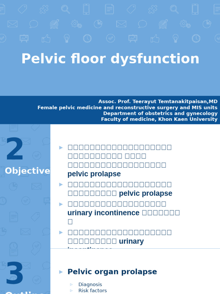 POP and UI PTT For Medical Student | PDF | Urinary Incontinence | Pelvis