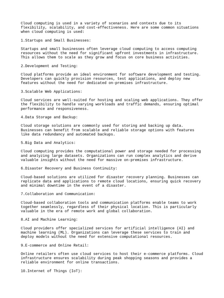 when cc | PDF | Cloud Computing | Scalability