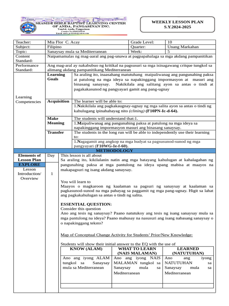 5 WEEKLY LP G10-FIL | PDF