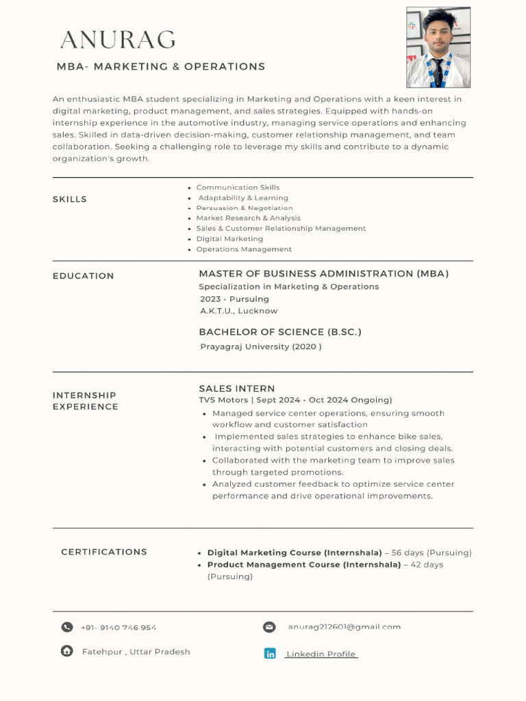 Anurag Cv Photo | PDF