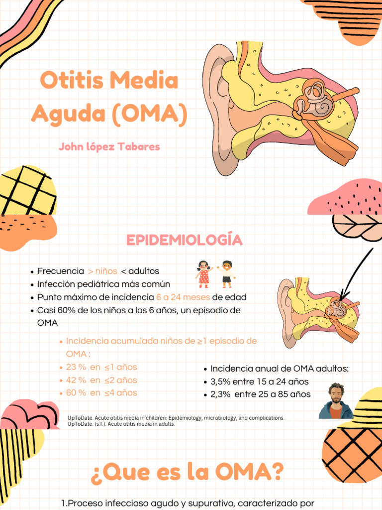 Otitis Media Aguda: Incidencia y Síntomas | PDF | Epidemiología ...