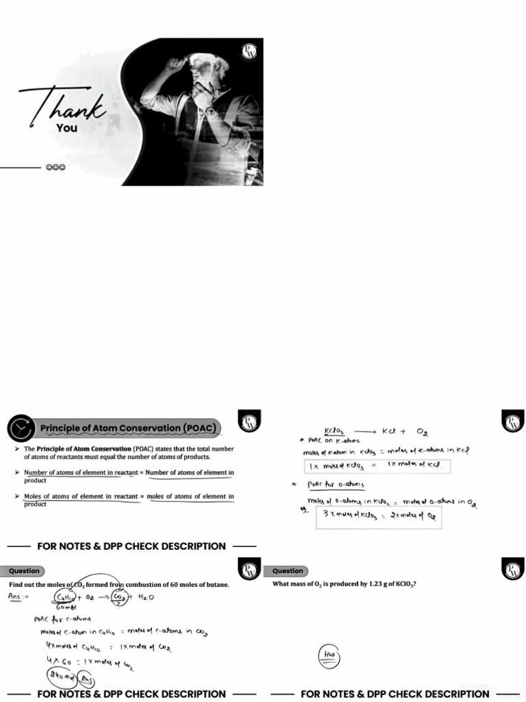 Mole Consept Revision Final | PDF