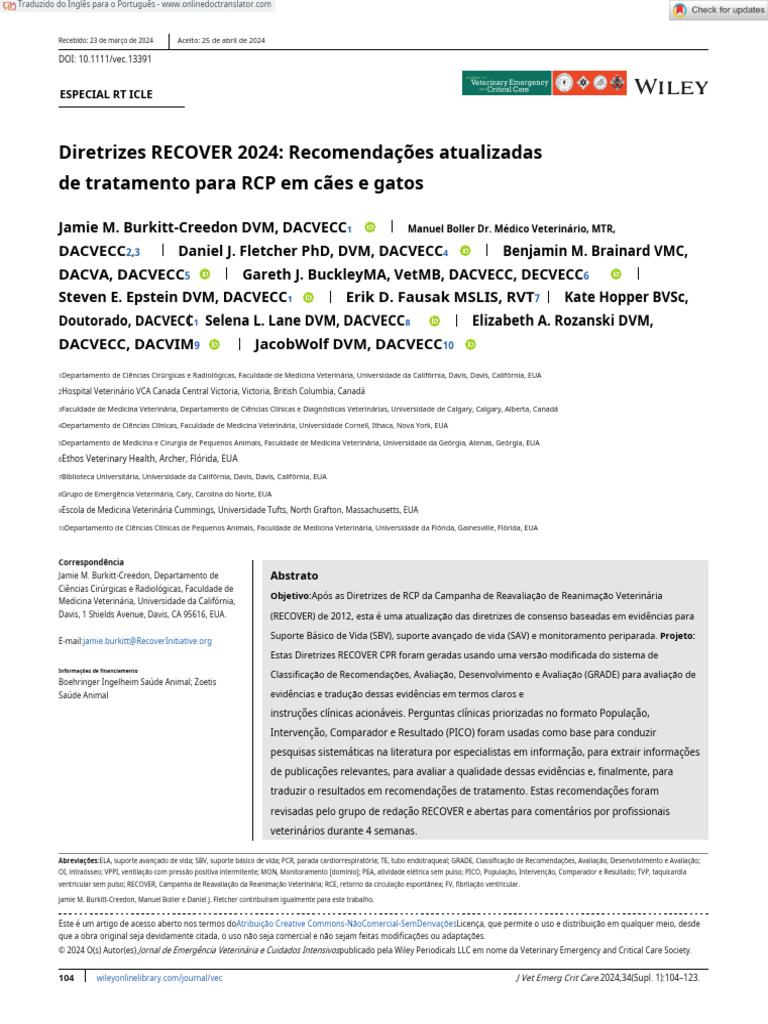 2024 RECOVER Guidelines - Updated Treatmentrecommendations For CPR in ...