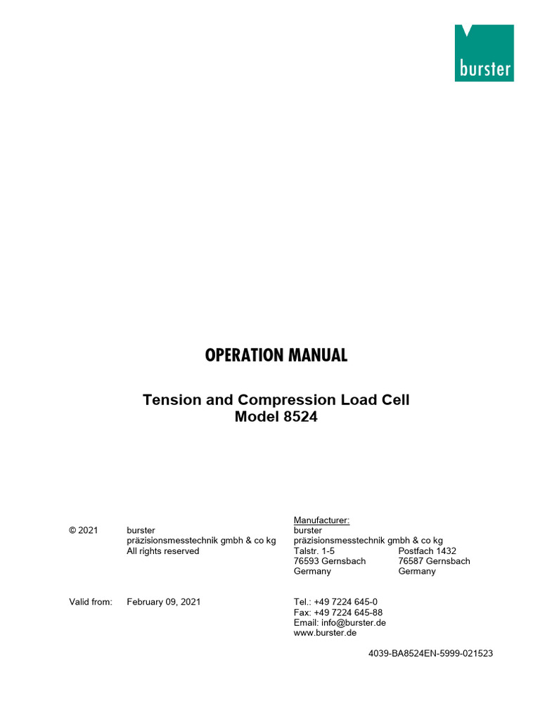BA_8524_EN | PDF | Elasticity (Physics) | Electrical Connector