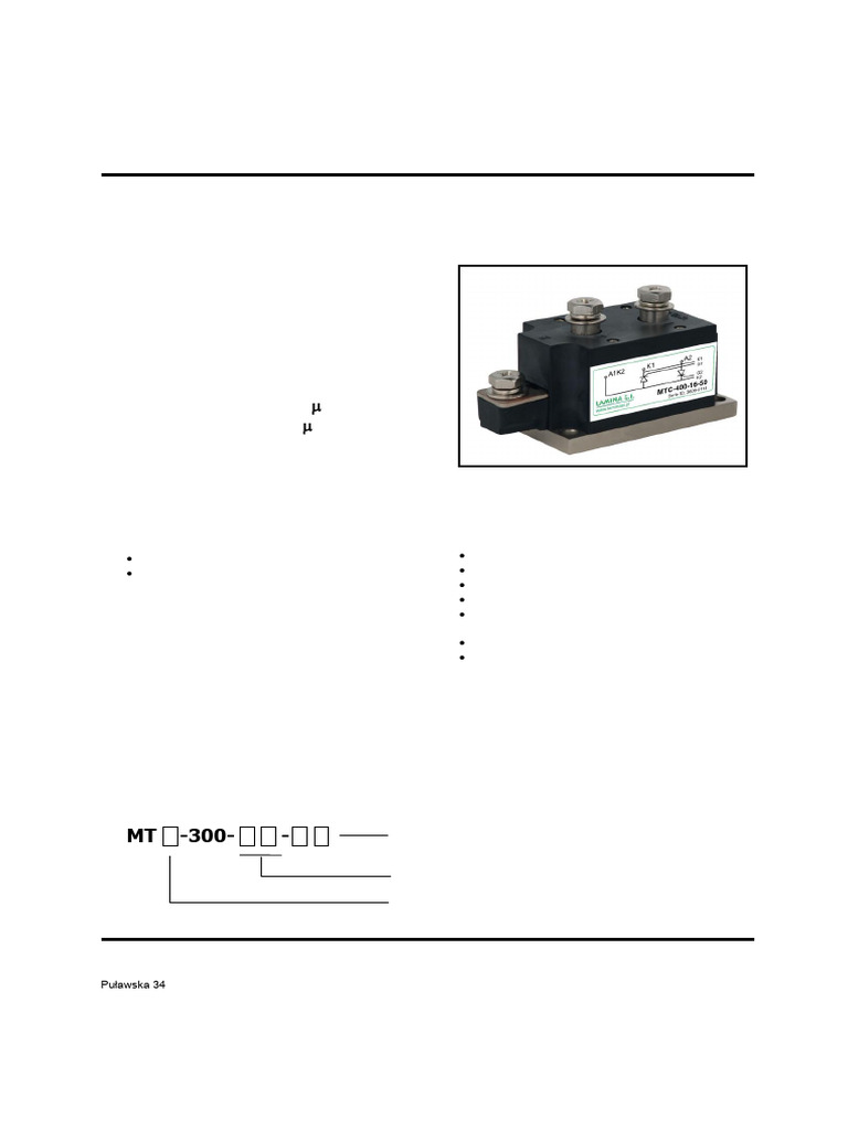 MT-300 | PDF | Power Electronics | Voltage