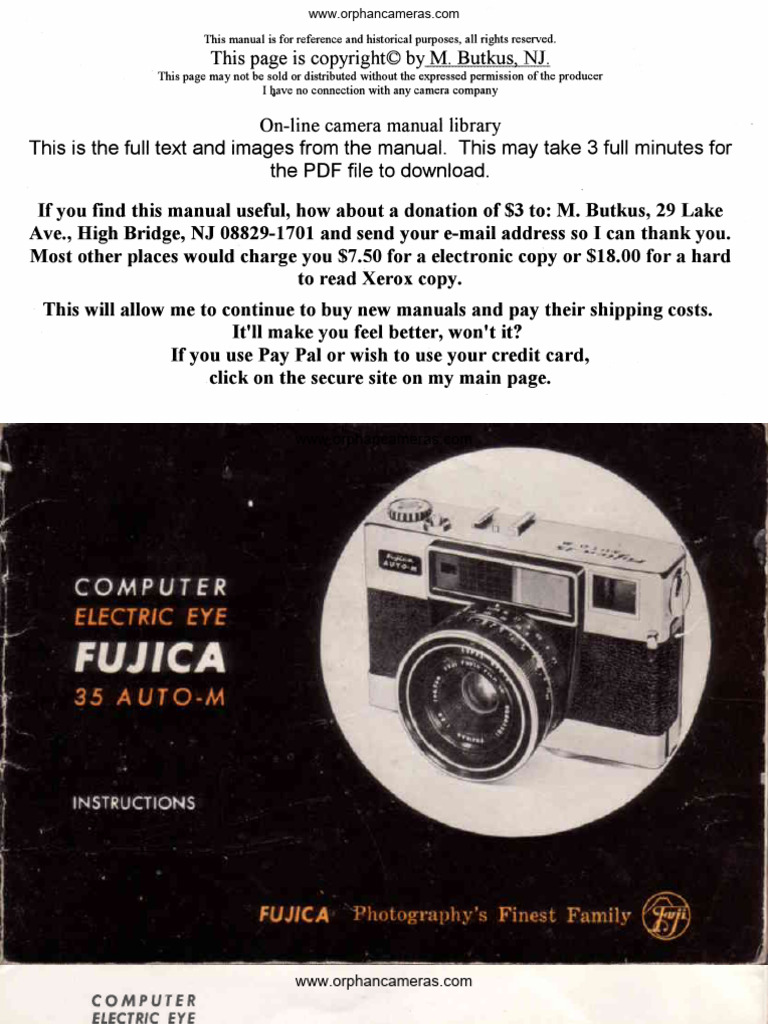 Fujica 35 Auto-M | PDF