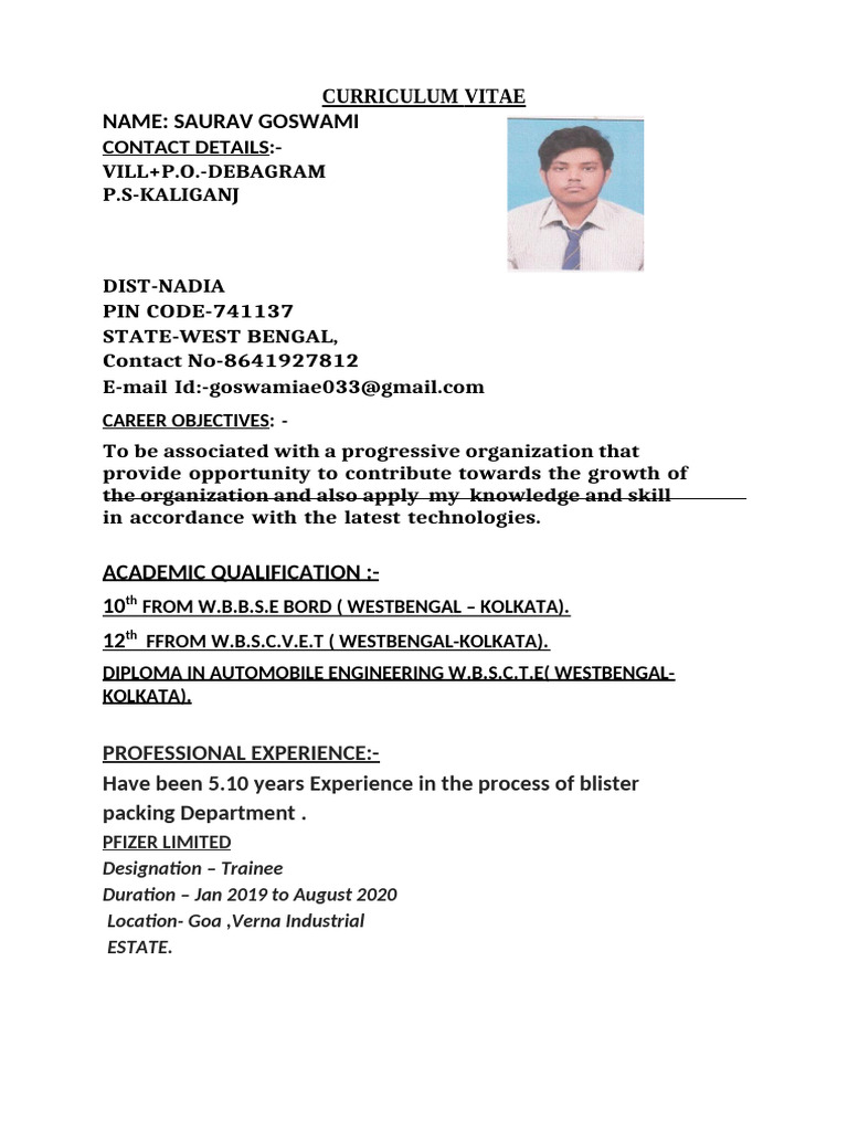 Saurav Goswami (Packing) | PDF