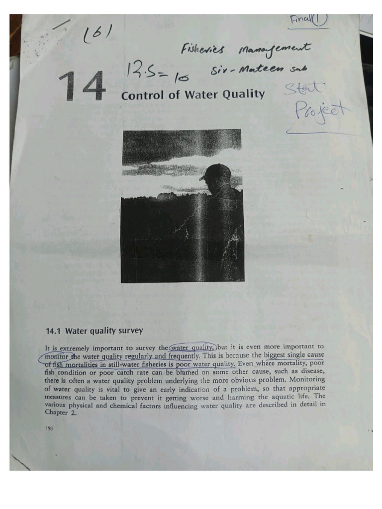Water Quality Management | PDF